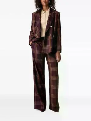 Lola Casademunt Checked Double-breasted Blazer