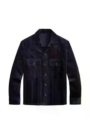 Ralph Lauren Purple Label Clyborn Corduroy Shirt Jacket - Blue