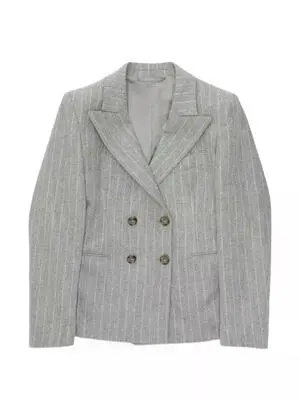 FORTELA Bastien Pinstripe-pattern Blazer - Grey