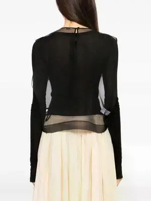 COTEMP Bead-embellished Sheer Top
