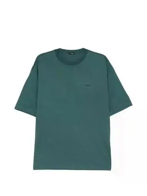 Kiton Logo-embroidered T-shirt Blue