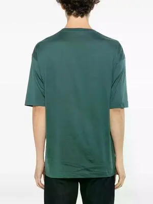 Kiton Logo-embroidered T-shirt - Blue