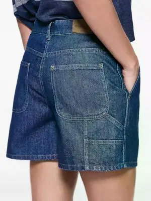 Giorgio Armani Contrast-stitch Denim Shorts