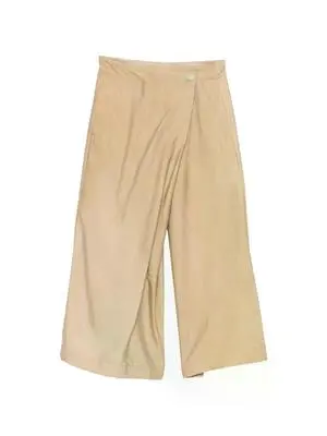 UMA WANG Wrap-front Wide-leg Trousers - Neutrals