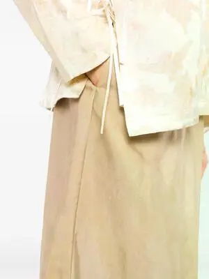 UMA WANG Wrap-front Wide-leg Trousers