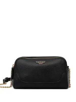 TWINSET Logo-plaque Cross Body Bag - Black