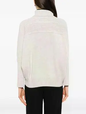 COTEMP Button-neck Ribbed-knit Jumper