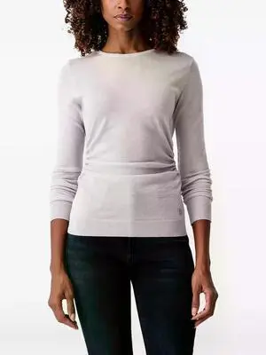 TRUSSARDI Ruched-detail Sweater - Grey