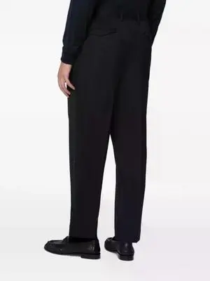 SANTANIELLO Pressed-crease Tailored Trousers