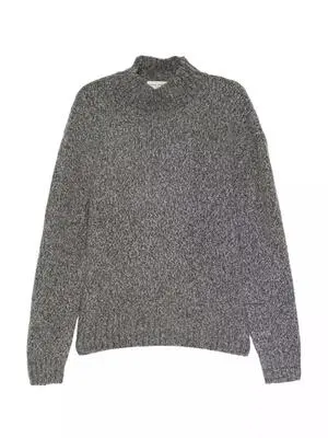 Officine Générale Marl-knit Mock-neck Sweater - Grey