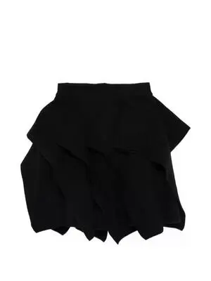 JUUN.J Ruffled Ribbed-knit Sweater - Black