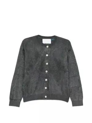 CUDDLEUP Brushed-knit Cardigan