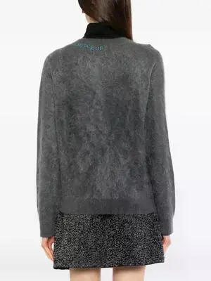 CUDDLEUP Brushed-knit Cardigan