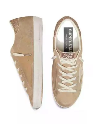 GOLDEN GOOSE Super-star Suede-upper Star-and-heel With Crystals Sneakers