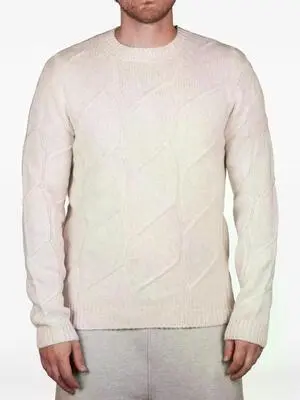 Alpha Studio Cable-knit Sweater - Neutrals