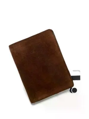 ALLSAINTS Bartlette Suede Logo-debossed Wallet