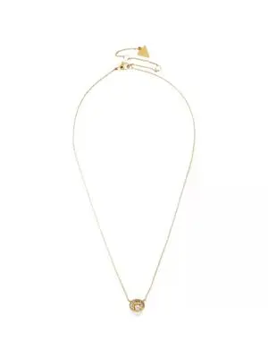 Guess Till Morning Pavé Coin Necklace