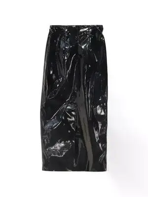 Alessandra Rich Vinyl Midi Skirt