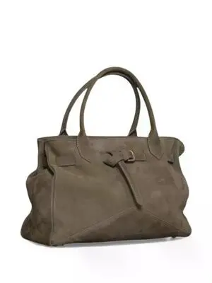 BALLANTYNE Medium Kate 993 Buckle-detail Suede Tote Bag