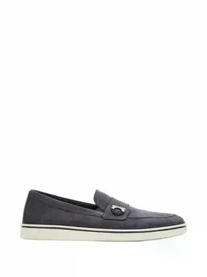FERRAGAMO Boat Shoes Loafers With Gancini-ornament