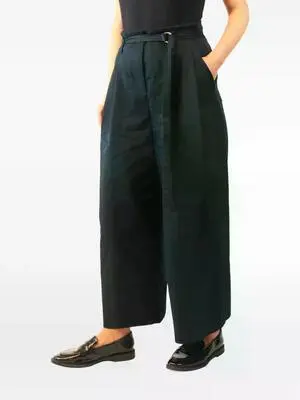 G. Pleated Wide-leg Trousers