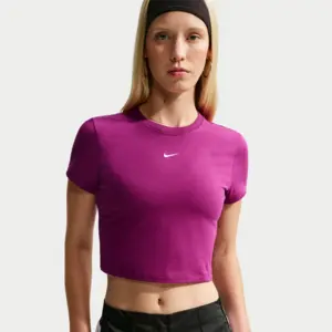 Nike Sportswear Chill Knit Cropped T-shirt - Red