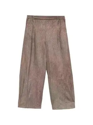 PLEASE Elasticated-waistband Trousers - Brown