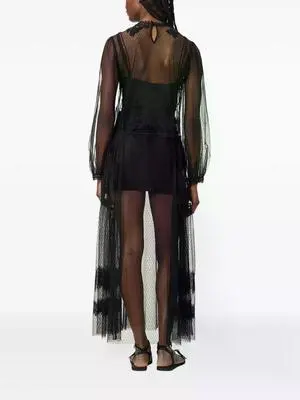 ALLSAINTS Cesca Mesh Midi Dress