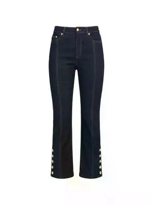 Cinq À Sept Maggie Button-embellished Jeans - Blue