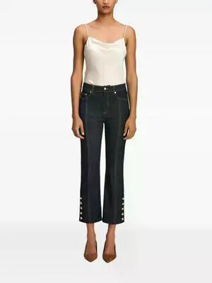 Cinq À Sept Maggie Button-embellished Jeans