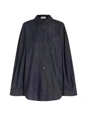 Brunello Cucinelli Oversized Button-down Shirt - Blue