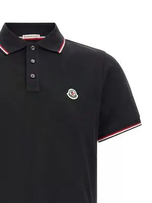 Moncler Logo-patch Tipped Polo Shirt