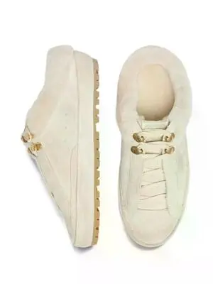 GOLDEN GOOSE Super-star Sabot Suede-upper-and-star Shearling-lining Sneakers