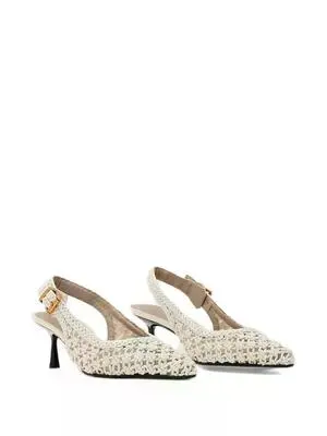 ALLSAINTS Violet Slingback Pointed-toe Heels - Neutrals