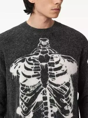 ALLSAINTS Ribspill Skeleton-print Sweater