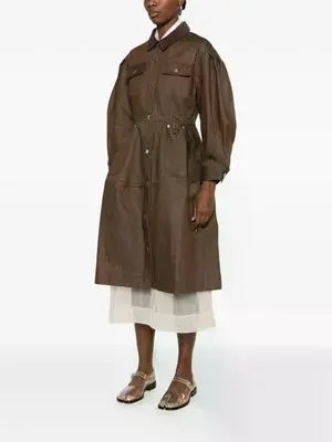 Simone Rocha Corduroy-collar Midi Dress