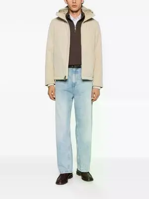 Woolrich Hooded Zip-up Jacket - Neutrals
