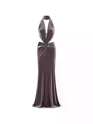 AMAZUIN Kalisa Velvet Cut-out Maxi Dress