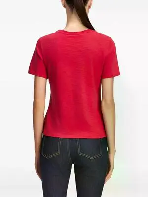 Cinq À Sept Crystal-embellished Smiley T-shirt