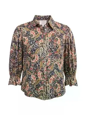 Cinq À Sept Fiona Paisley-print Shirt - Black