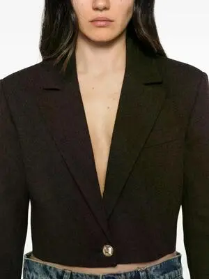 Patrizia Pepe Bouclé Cropped Jacket