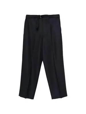 Officine Générale Nash Belted Trousers - Blue