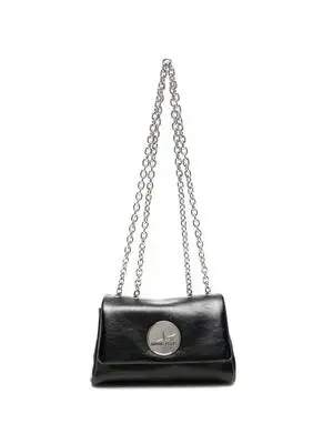 MARC ELLIS Small Wenda Logo-plaque Chain-link Shoulder Bag - Black