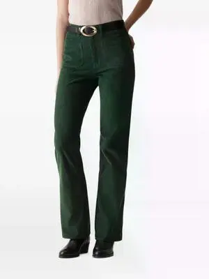 FORTELA Jane Corduroy Bootcut Trousers - Black