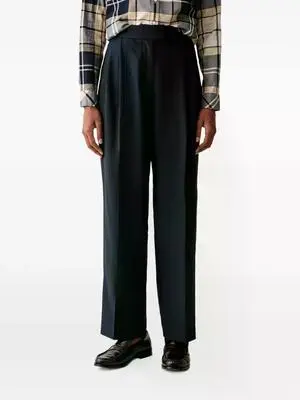 Barbour Fawne Straight-leg Trousers - Blue