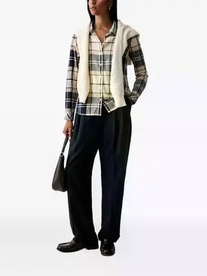 Barbour Fawne Straight-leg Trousers