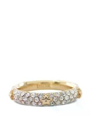 Dior 2010 Star Rhinestone Ring - Gold
