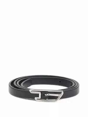 DIESEL® 1.5cm Belt In Pull-up Leather With D Buckle - Black