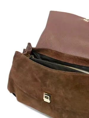 MARC ELLIS Spency L Suede-panelled Shoulder Bag