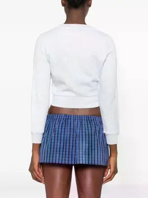 Sporty & Rich Logo-print Cropped Sweatshirt